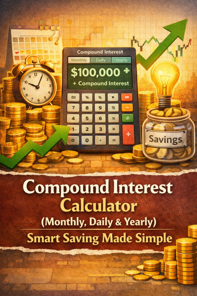 Free Compound Interest Calculator – Monthly, Daily & Amp; Yearly